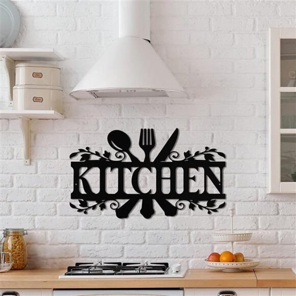 Art | Kitchen Metal Sign Kitchen Signs Wall Decor Rustic Metal Kitchen ...